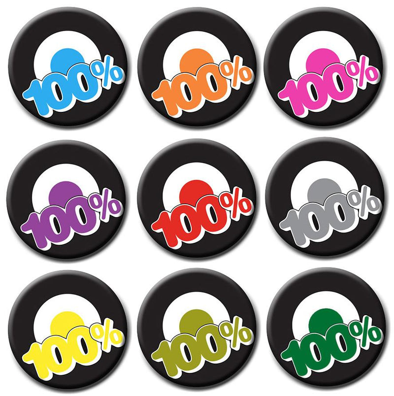 100% Badges