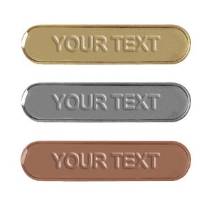 Create your own Embossed Bar Badges
