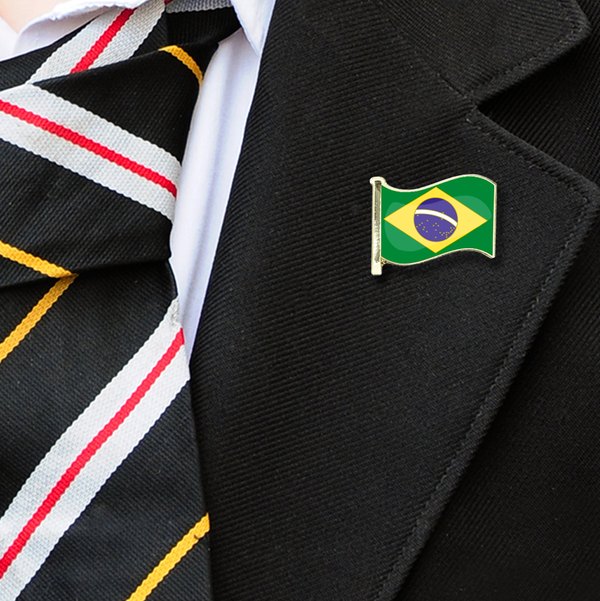 Brazil Flag Badge | School Badge Store