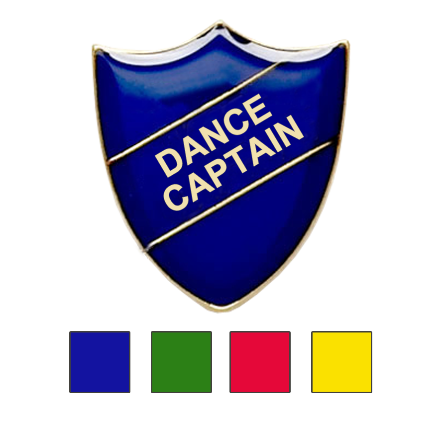 Dance Captain Shield Badges | School Badge Store