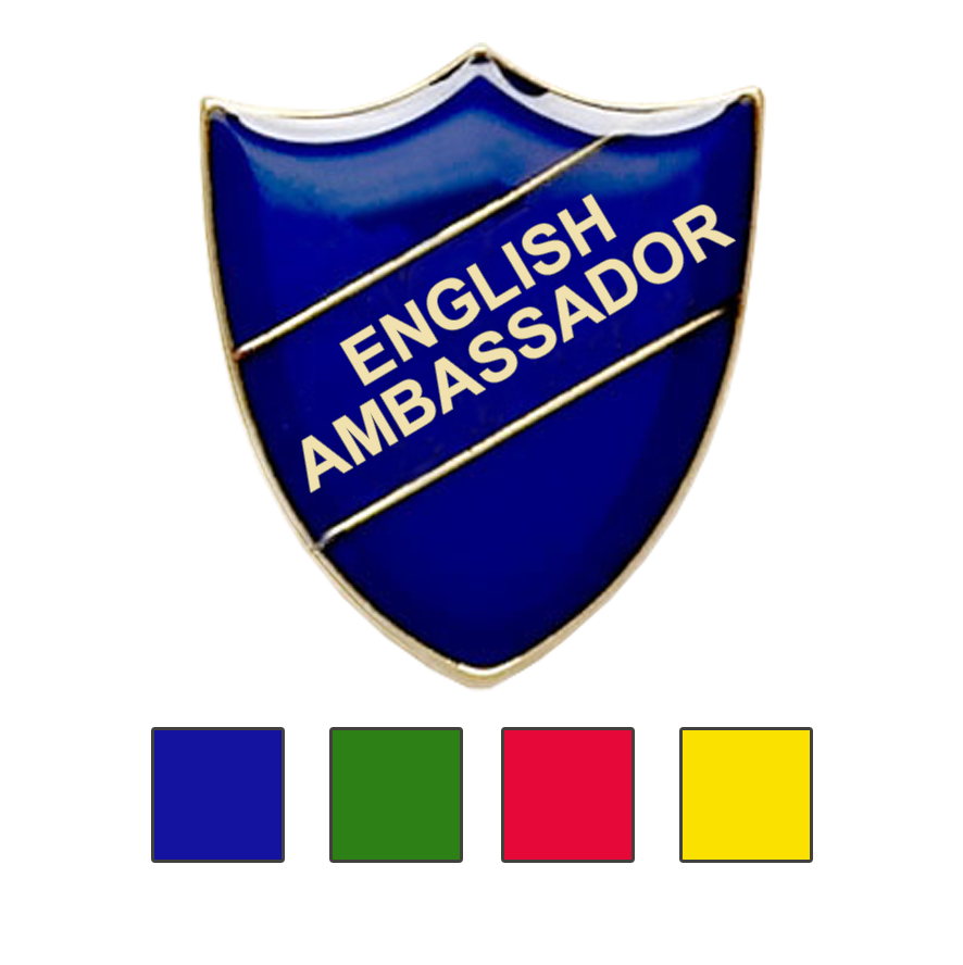 English Ambassador School Shield Badges | School Badge Store