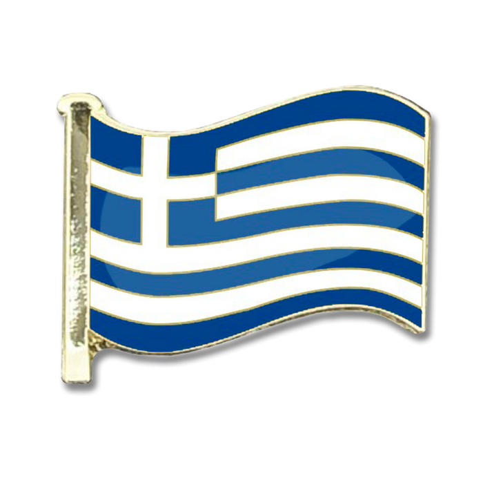 GREECE FLAG BADGE (Pack of 5)