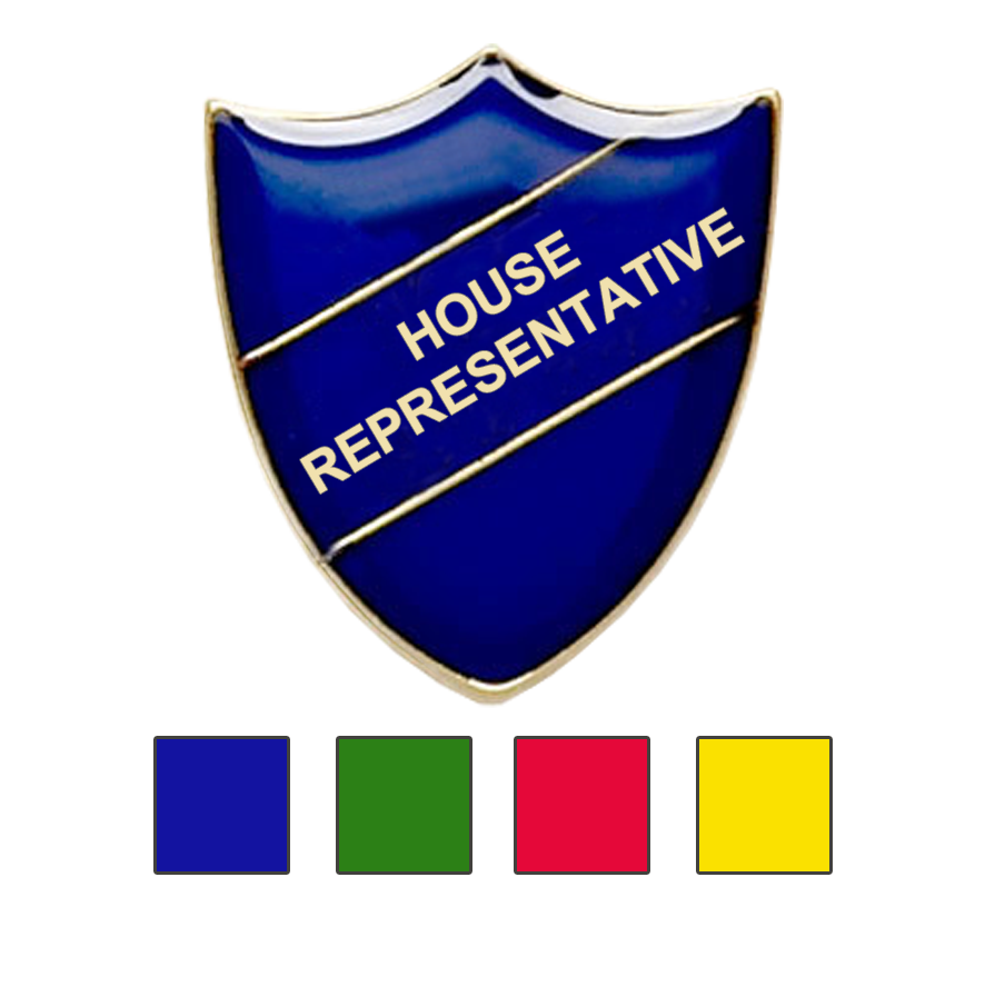 HOUSE REPRESENTATIVE SCHOOL BADGE SHIELD SHAPE