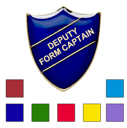 DEPUTY FORM CAPTAIN SCHOOL BADGES SHIELD SHAPE