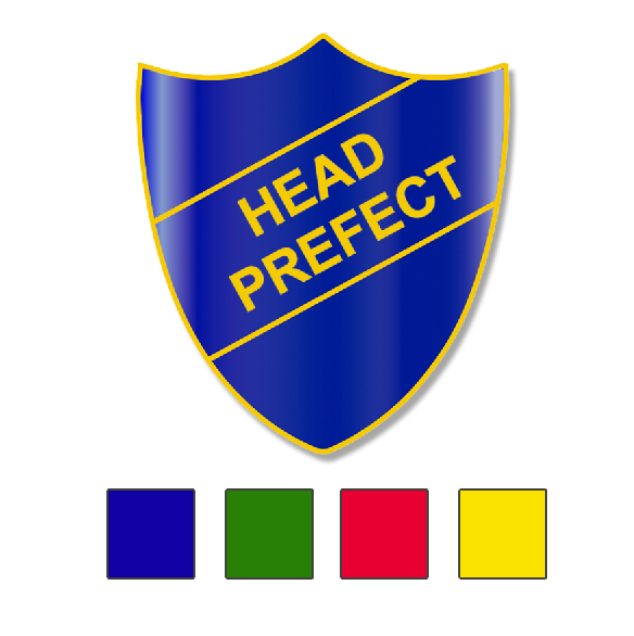 Head Prefect Badge (Shield Shape) | School Badge Store