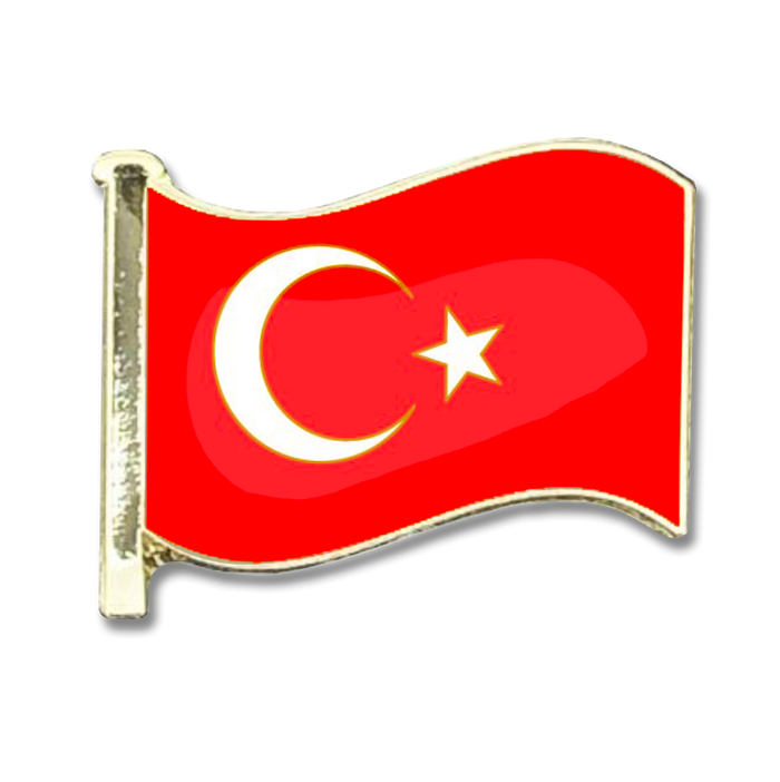 TURKEY FLAG BADGE (pack of 5)